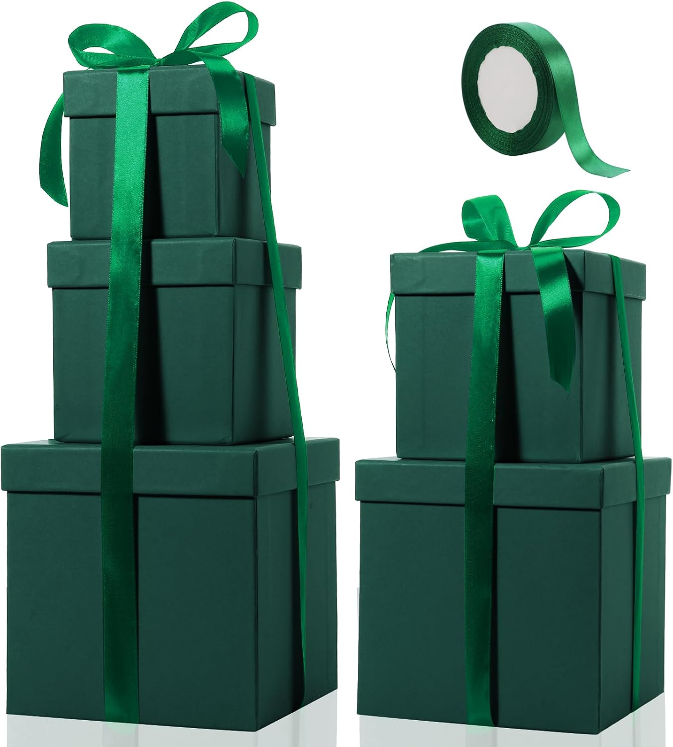 Amazon.com: Cholemy 5 Pcs Square Nesting Boxes Decorative Gift Boxes ...