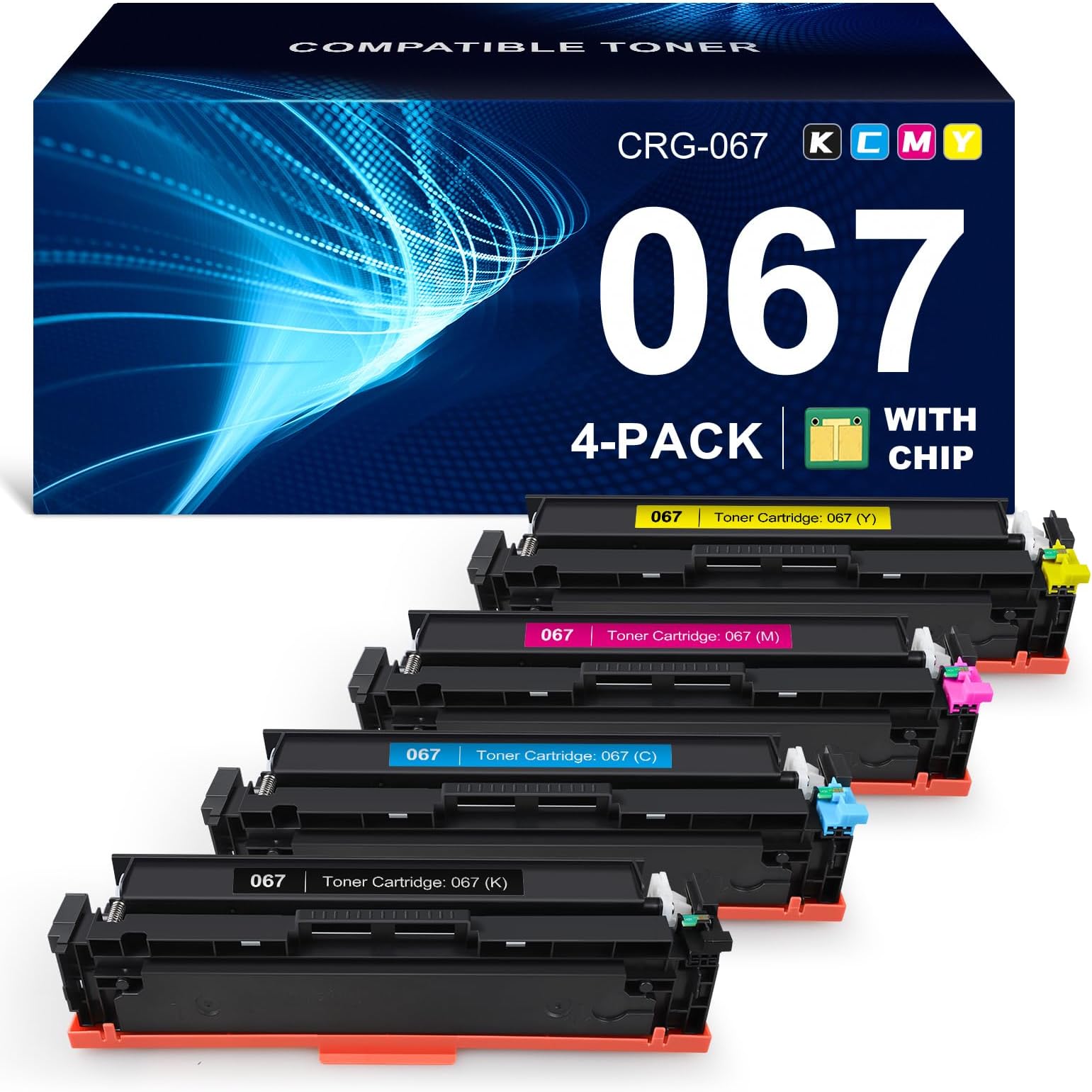 Amazon.com: 067 Toner Cartridges Set Remanufacutered Replacement for ...