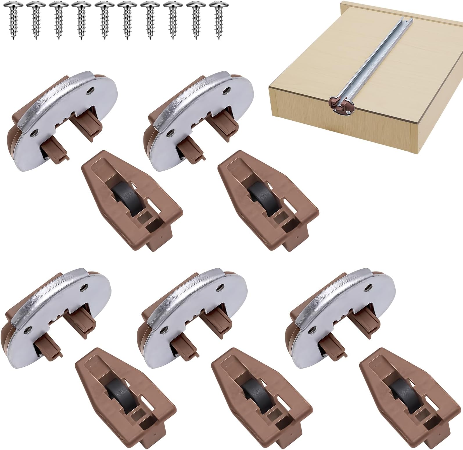 Kenlin Rite-Trak II Replacement Drawer Track Slide Kit with Drawer ...