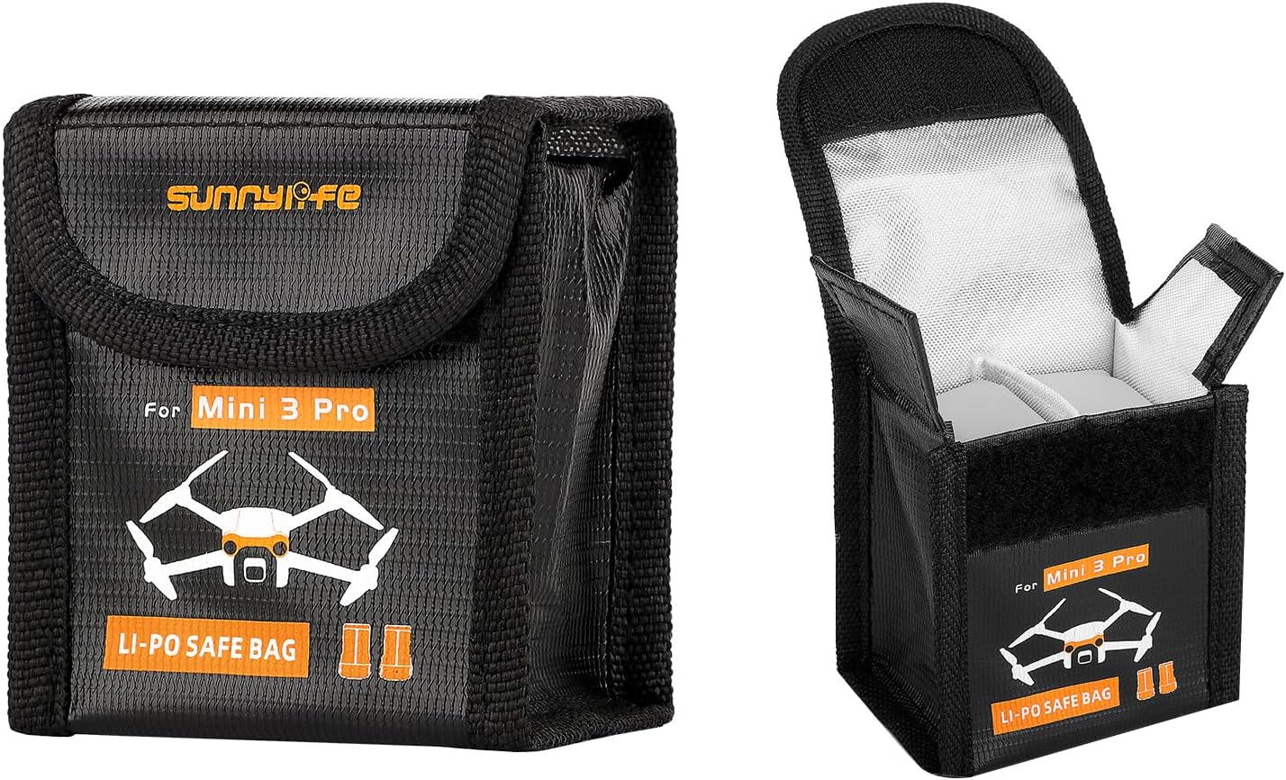 Amazon.com: Sinyutia Lipo Battery Safe Bag Fireproof Safety Charging ...