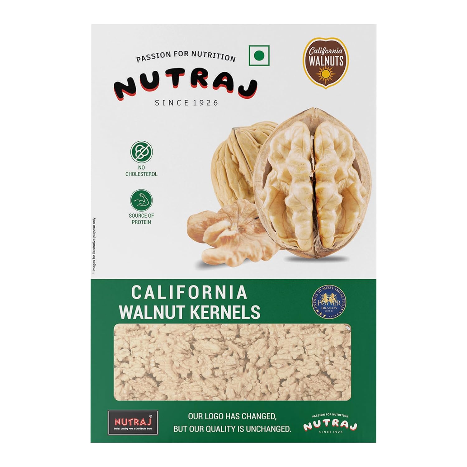Nutraj California Walnut Kernels, 250g | 100% Pure Without Shell Walnut ...