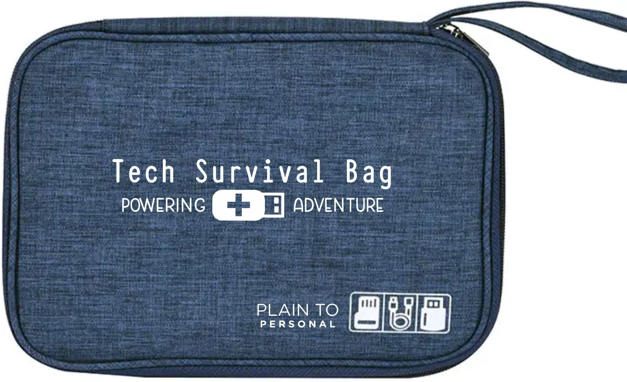 Amazon.com: Travel Cable Organizer Tech Survival Bag Electronic ...