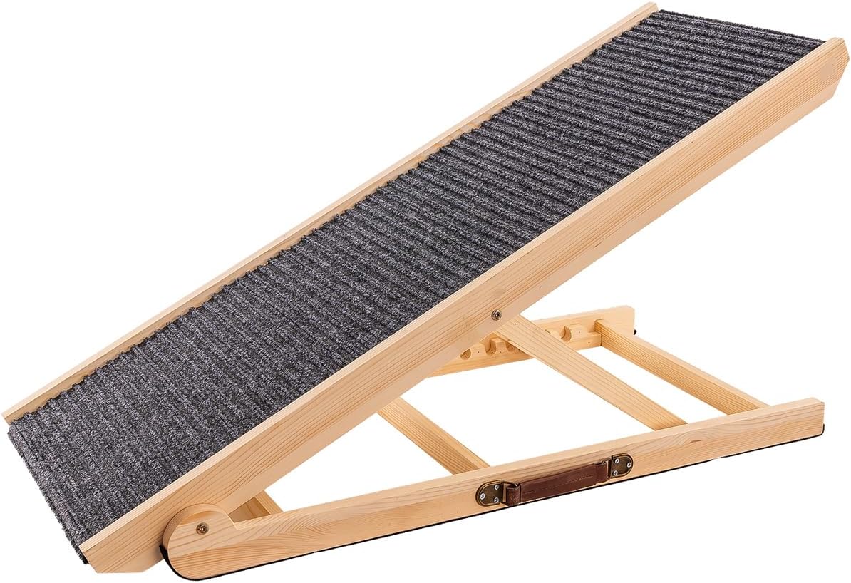Amazon.com: SUN & SUMMER 25" Tall Dog Ramp, 6 Adjustable Pet Ramp for ...