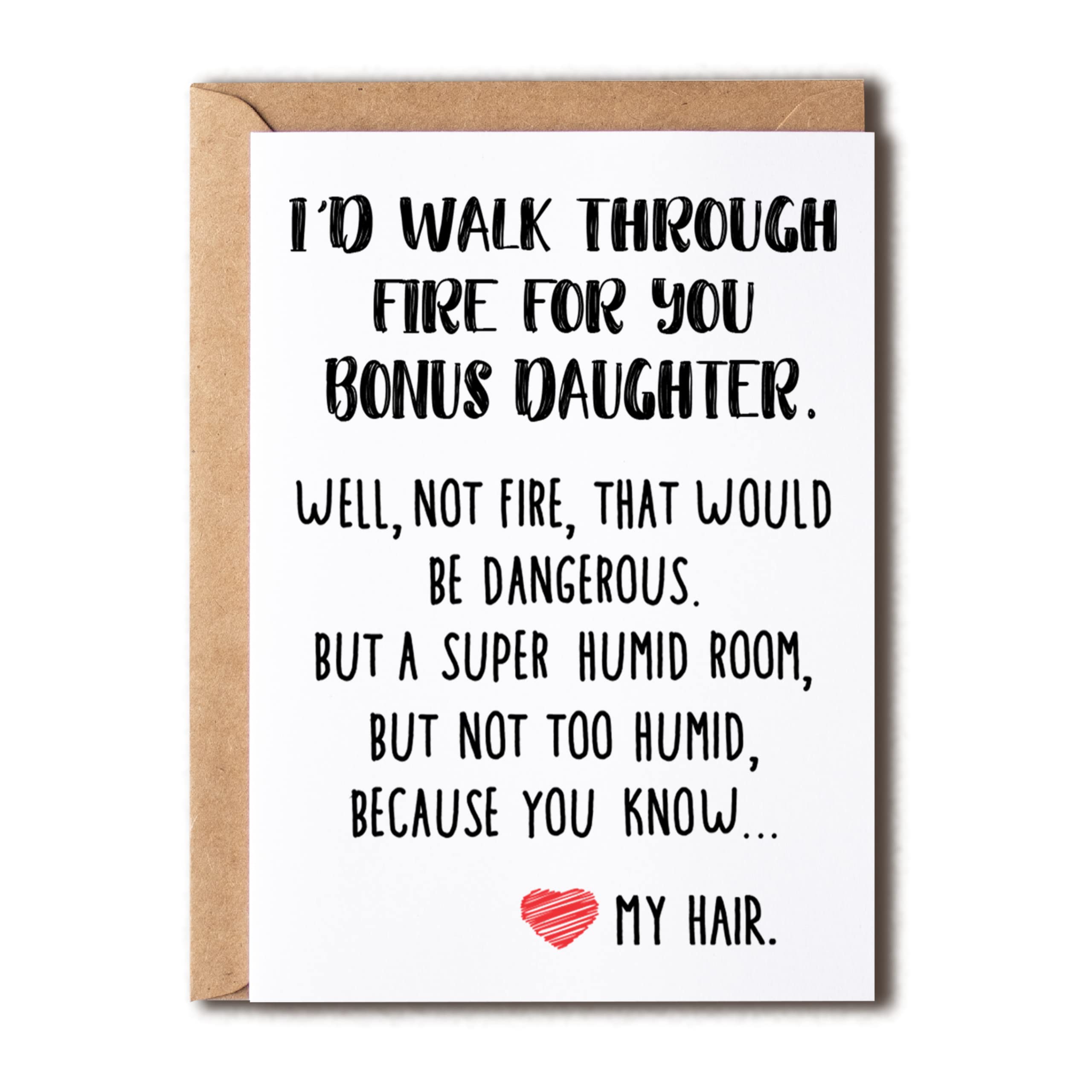 Amazon.com: OystersPearl Gifts For Bonus Daughter From Mom I'd Walk ...