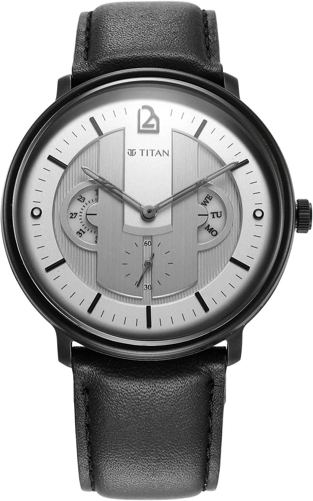 Titan Regalia Sovereign Quartz Analog with Date Silver Dial Stainless ...