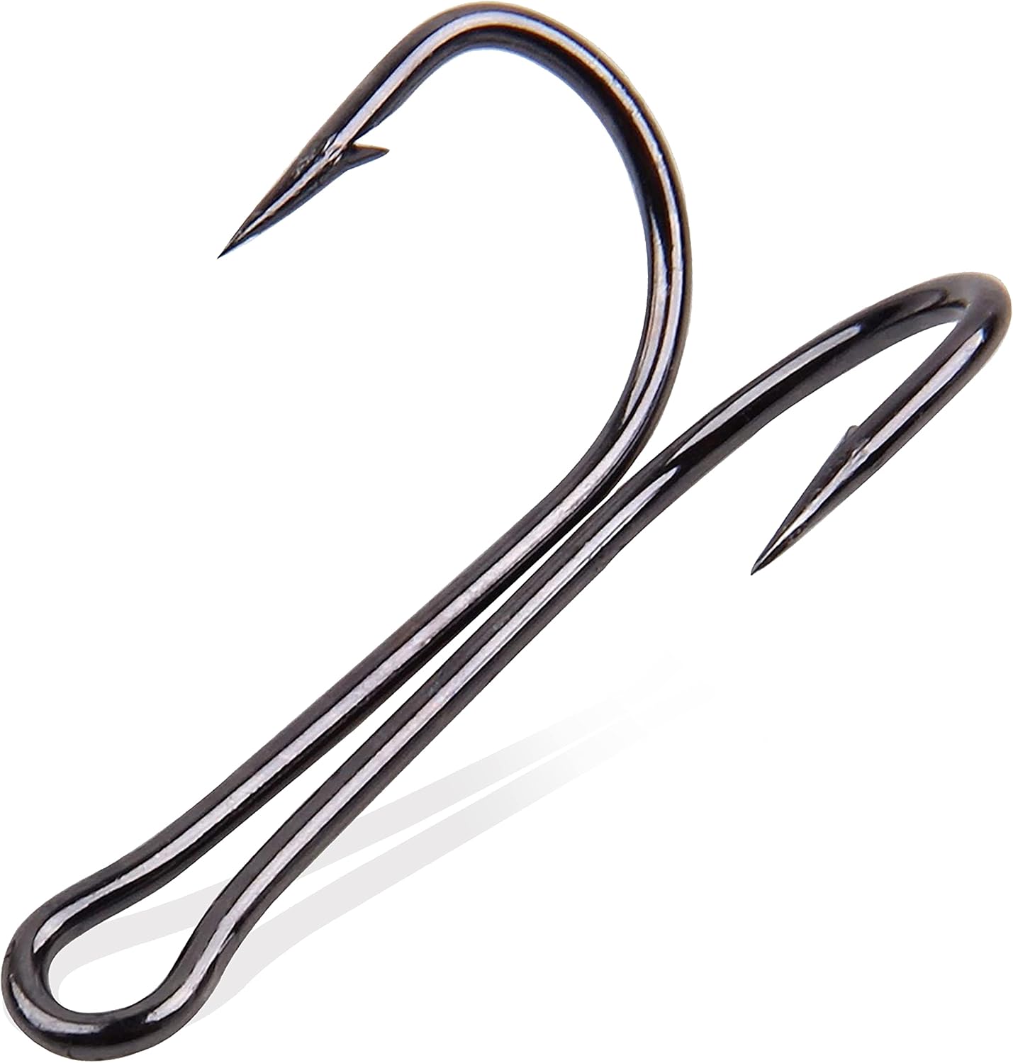 SILANON Double Hook Classic Sharp Hooks - 80pcs High Carbon Steel Fly ...