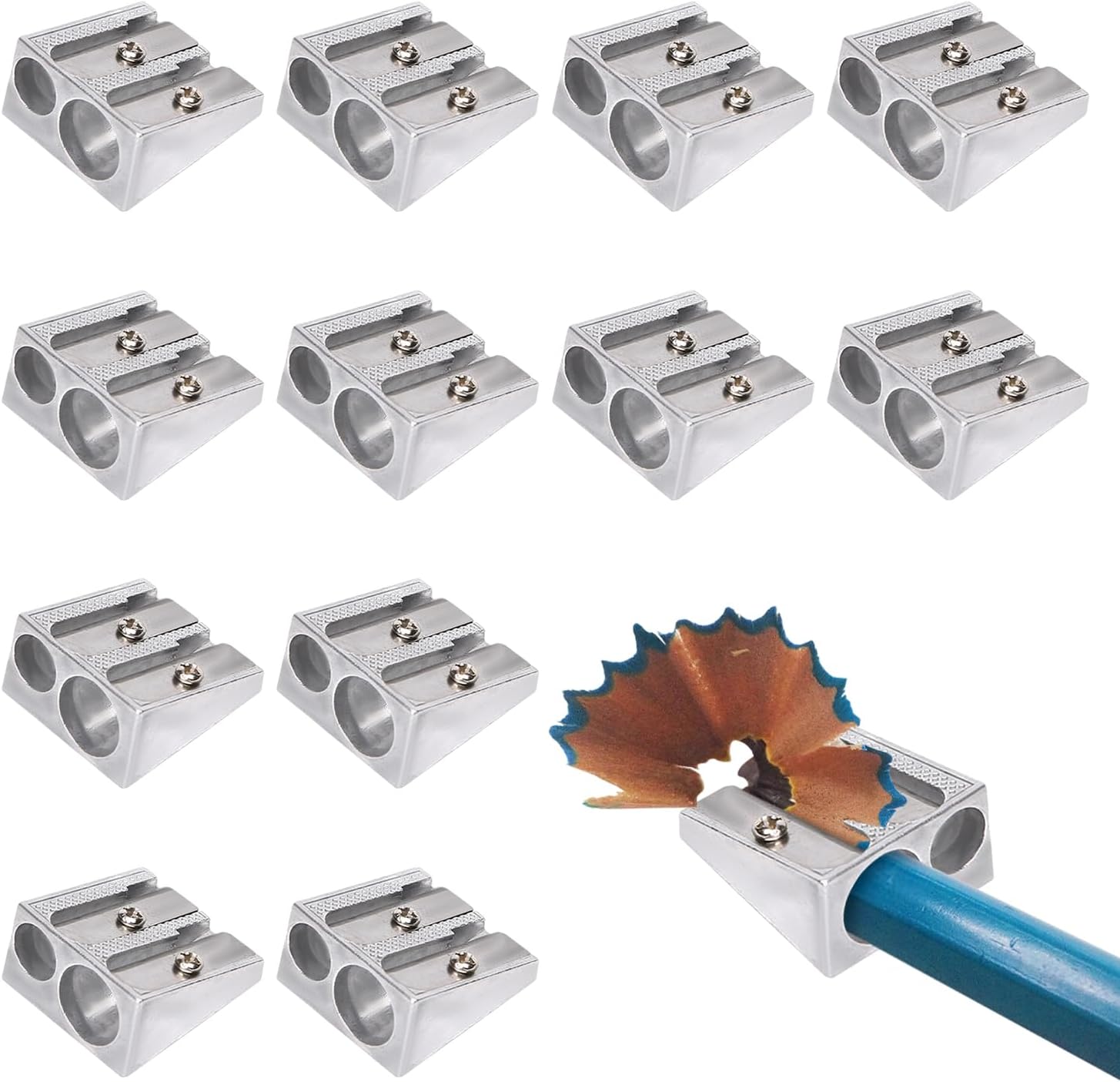 12Pcs Magnesium Pencil Sharpener Survival New Metal Pencil Sharpener ...