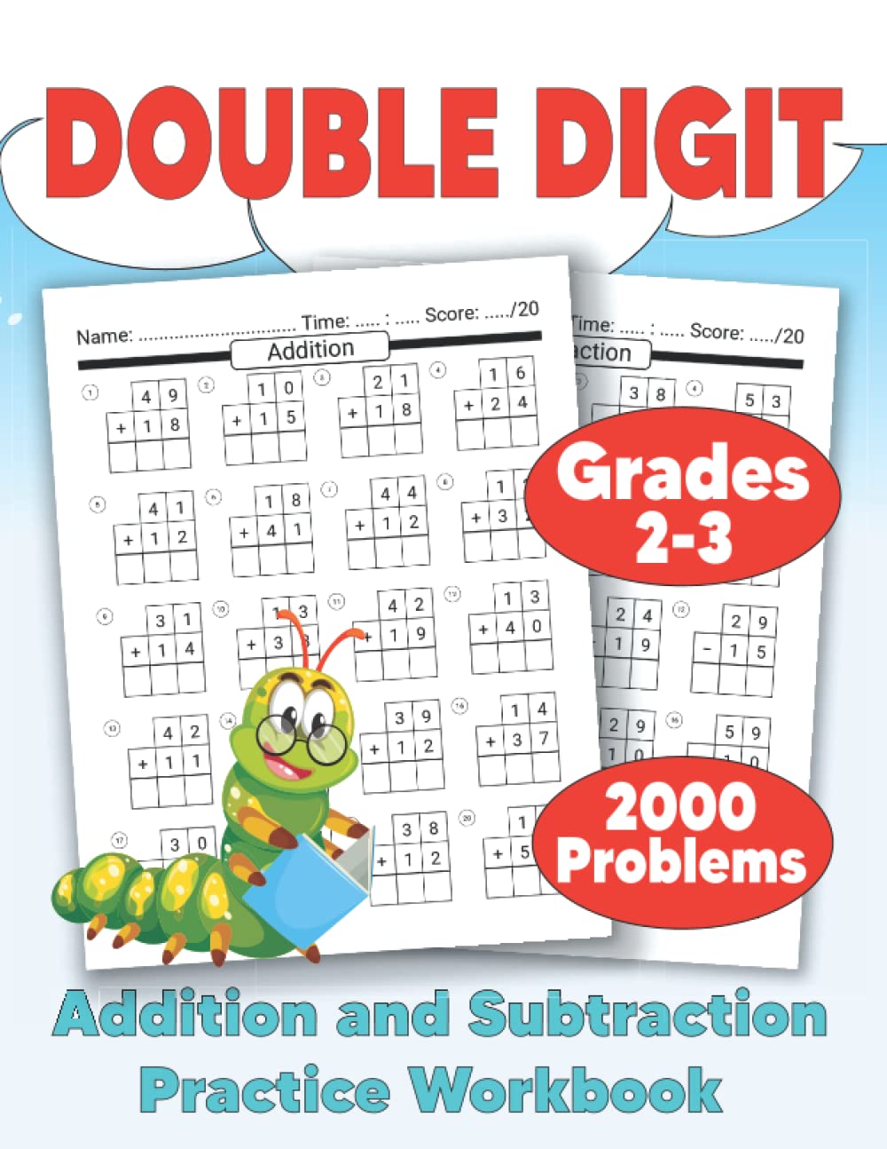 Buy Double Digit Addition & Subtraction Practice Workbook Grades 2-3 ...