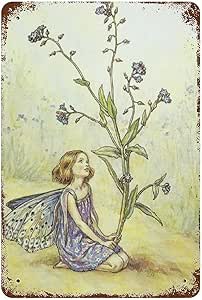 12x8 Inch(30x20cm) Dreacoss Retro Metal Aluminium Tin Sign Forget-me ...