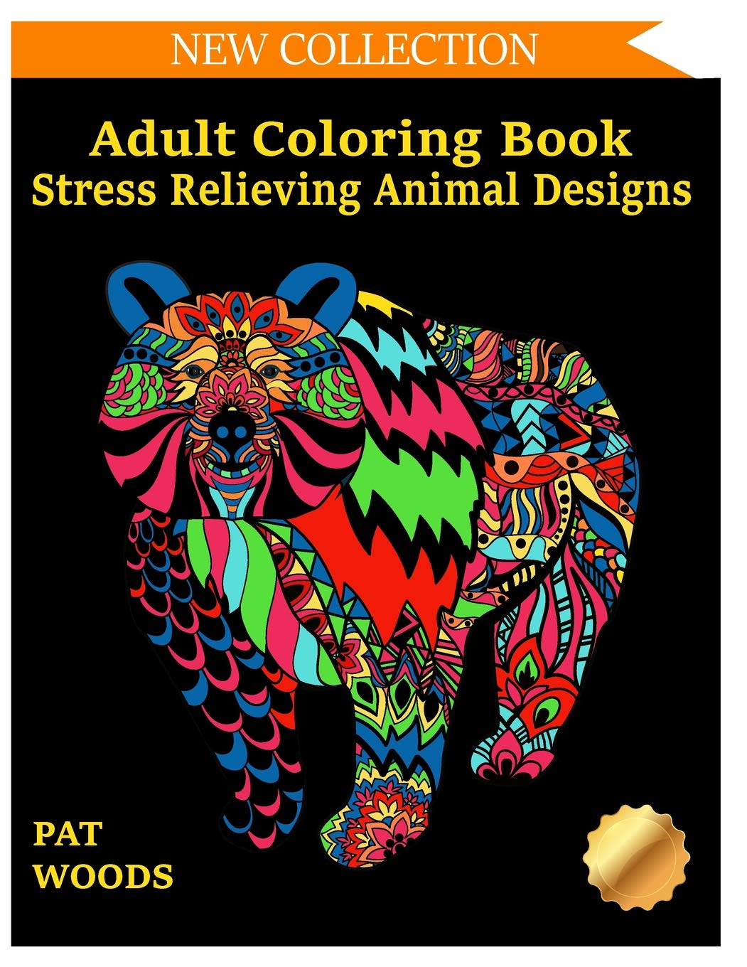 Amazon.com: Adult Coloring Book: Stress Relieving Animal Designs ...