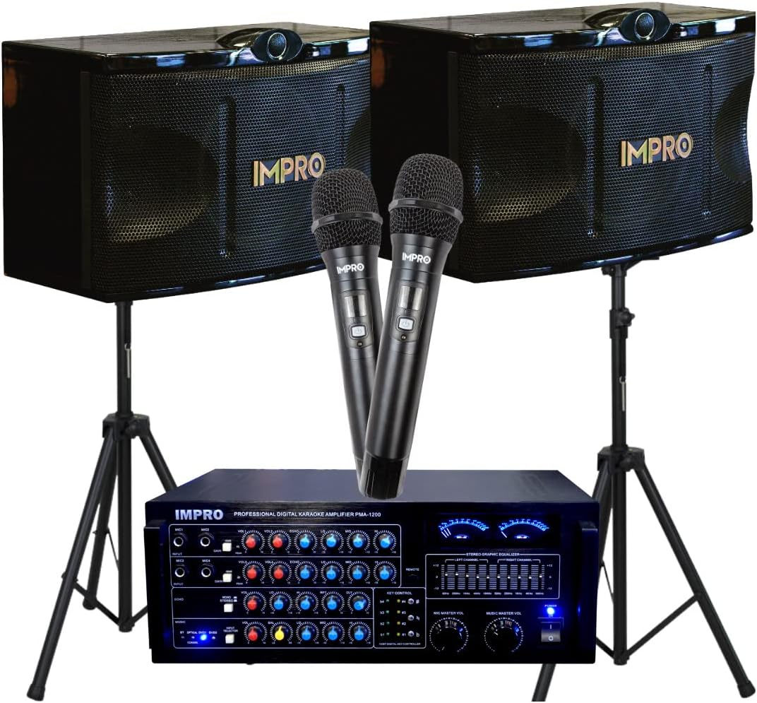 Amazon.com: ImPro House Party Karaoke System with Professional Mixing ...