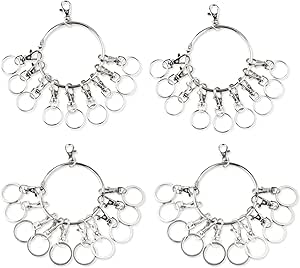 Amazon.com: 4 Pcs 3.5 Inch Key Organizer Keychain Key Management Holder ...