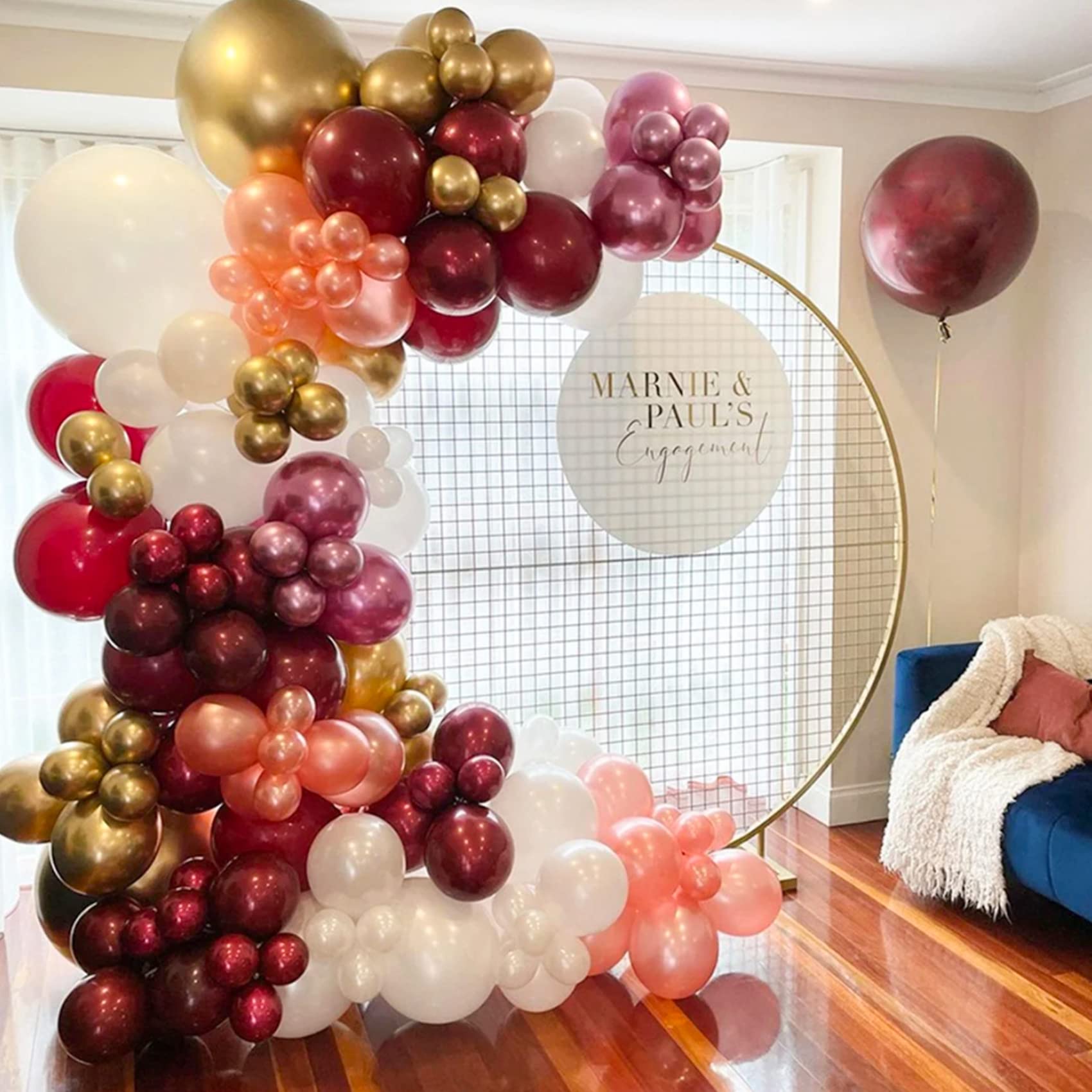 Snapklik.com : Red Balloons 110 Pcs Red Balloon Garland Kit Different ...