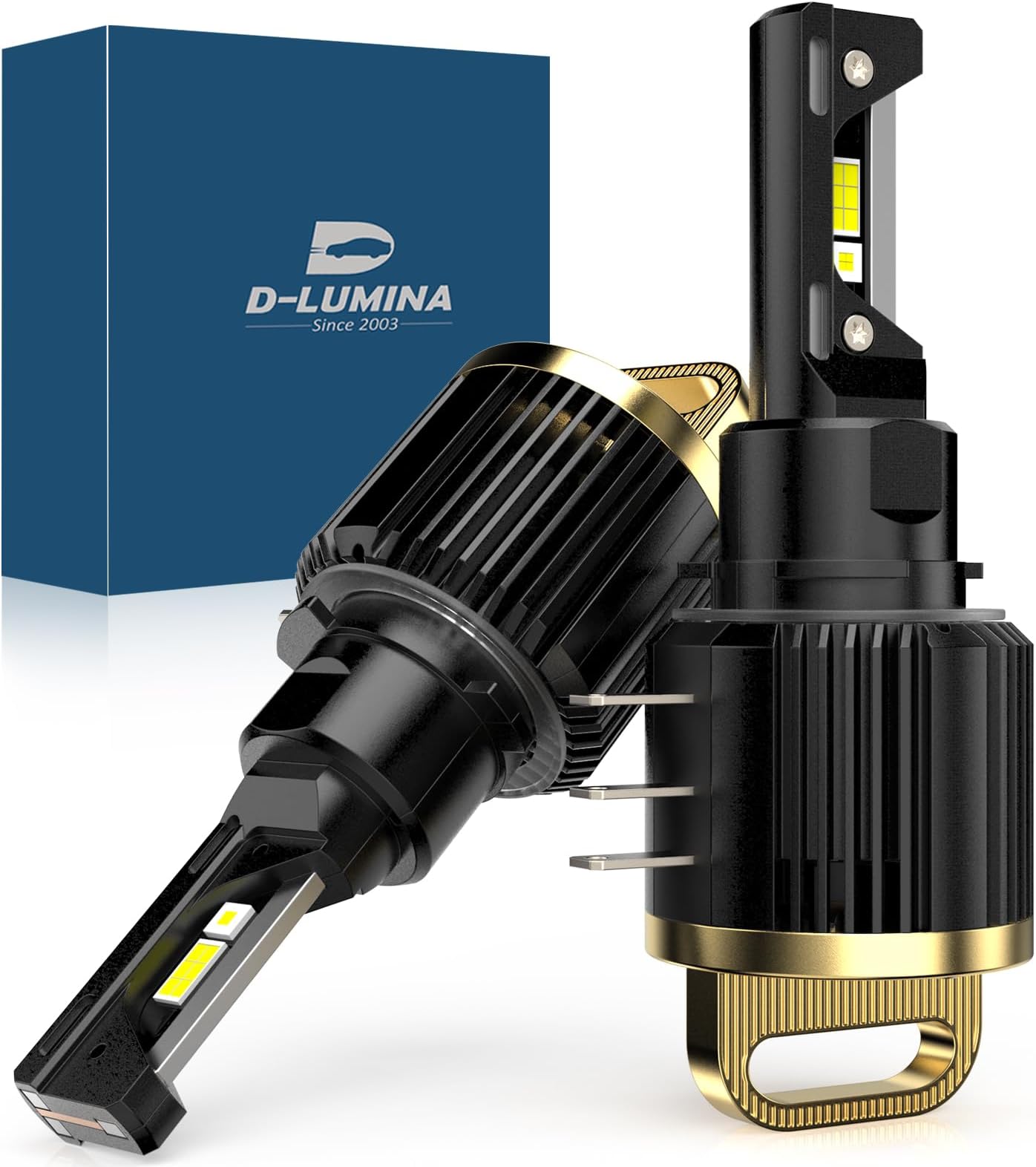 D-Lumina H15 LED Headlight Bulb Canbus Error Free 130W 26000LM 6500K ...