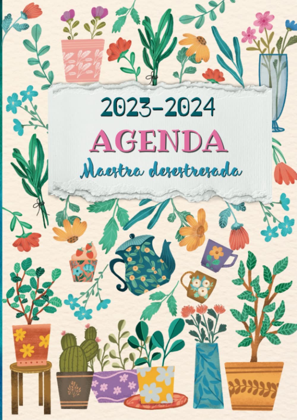 Agenda Maestra “desestresada” 2023 2024: Planificador y organizador de ...