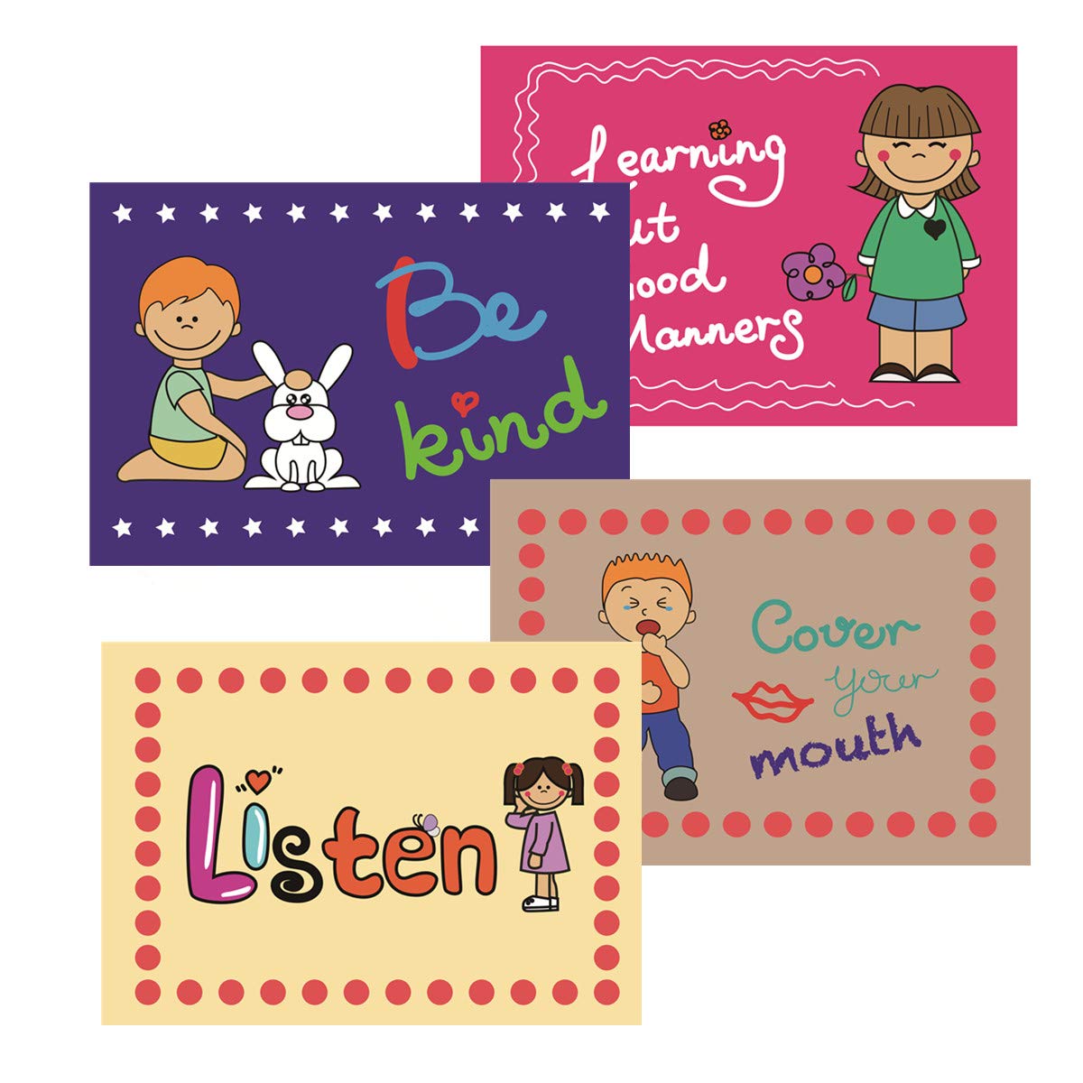 9 good habits polite class rules signs & educational posters for ...