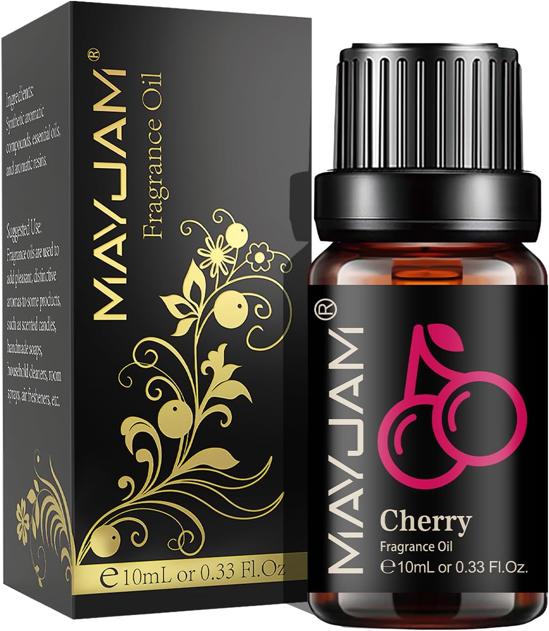Amazon.com: MAYJAM 100ML/3.38FL.OZ Cherry Fragrance Oils with Glass ...