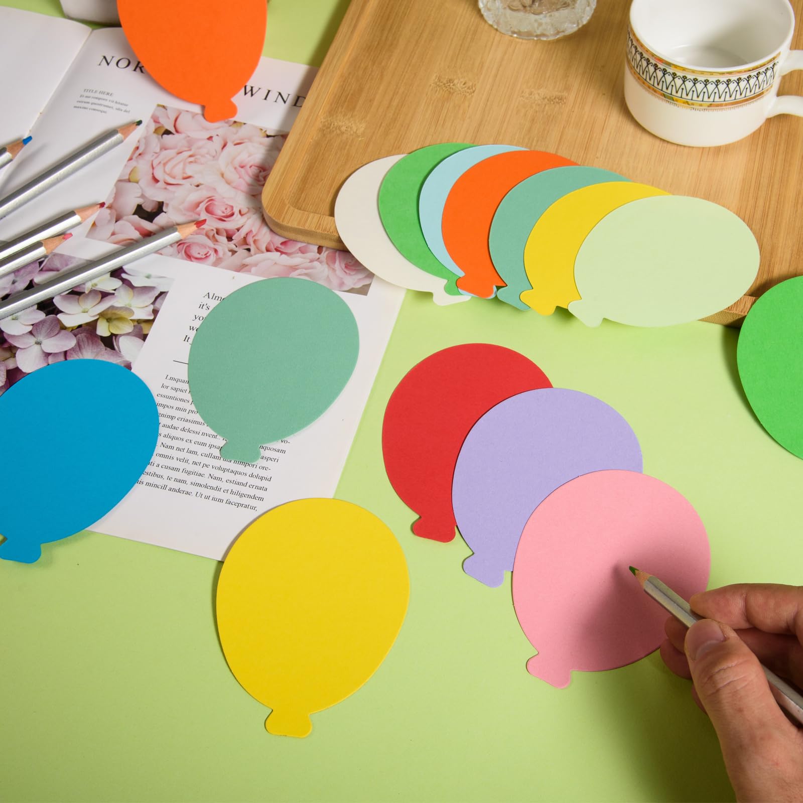 Snapklik.com : 360 Pcs Balloons Paper Balloon Cutouts 3.9 Inch Assorted ...