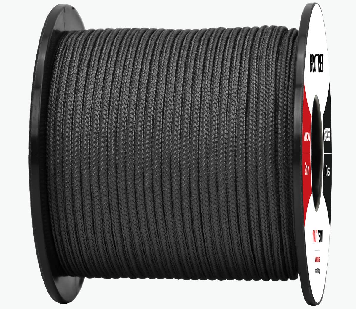 Brotree 2mm Paracord 3 Strand Nylon Parachute Cord 100% Nylon Cord for ...