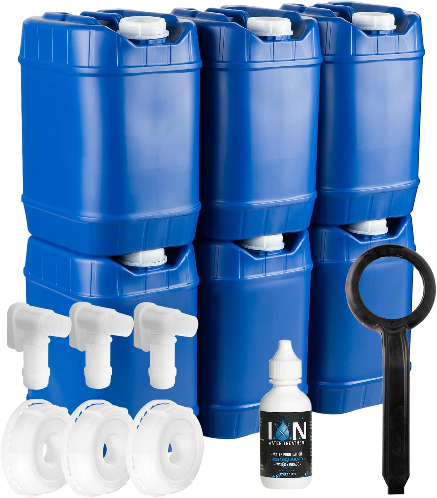 Amazon.com: ER Emergency Ready 55 Gallon Water Storage Barrel : Patio ...