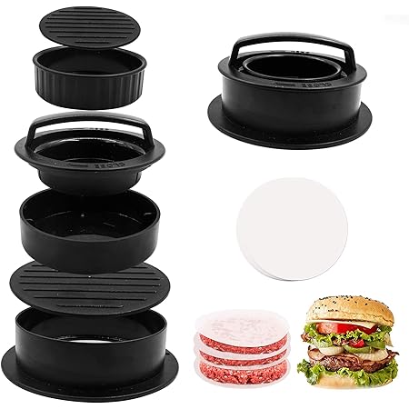 Amazon.com: Hamburger Press Patty Maker, Burger Press, 3 in 1 Non-Stick ...