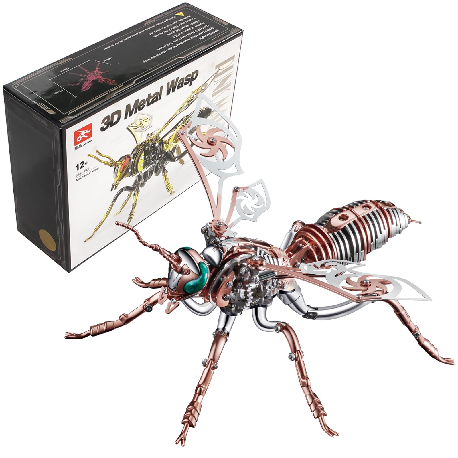 Amazon.com: OreilleStar 3D Metal Puzzle Wasp Model Kits Mechanical ...