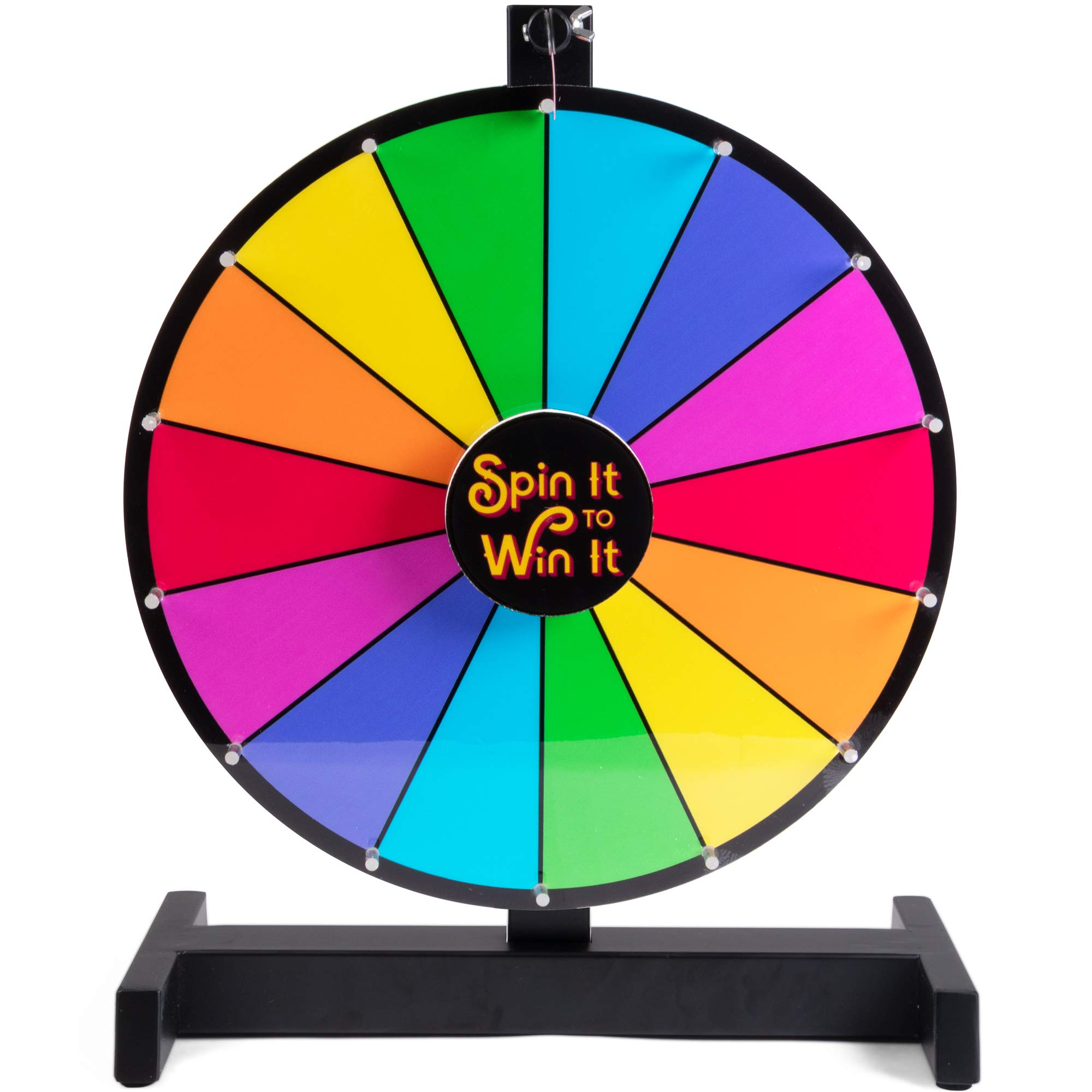 Buy Brybelly Spin it to Win It Prize Wheel, 15"" | 14 Colorful Slots ...