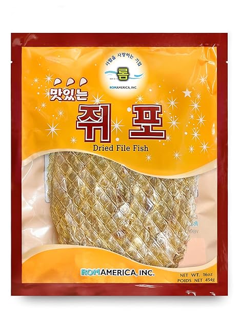 Amazon.com: ROM AMERICA Dried Filefish Fillet Jerky - Traditional ...