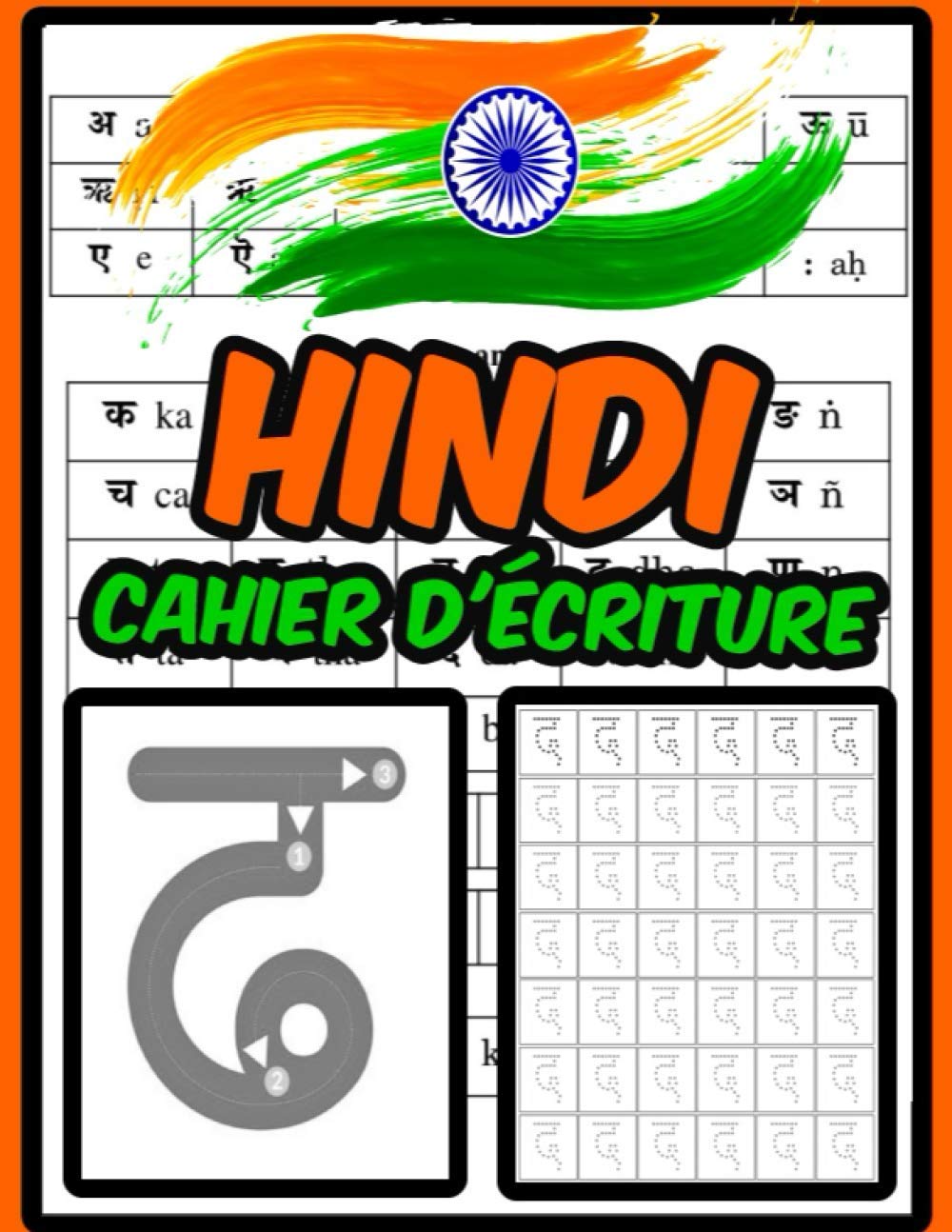 Buy Hindi Cahier d'écriture: Pour l'apprentissage de la langue et ...