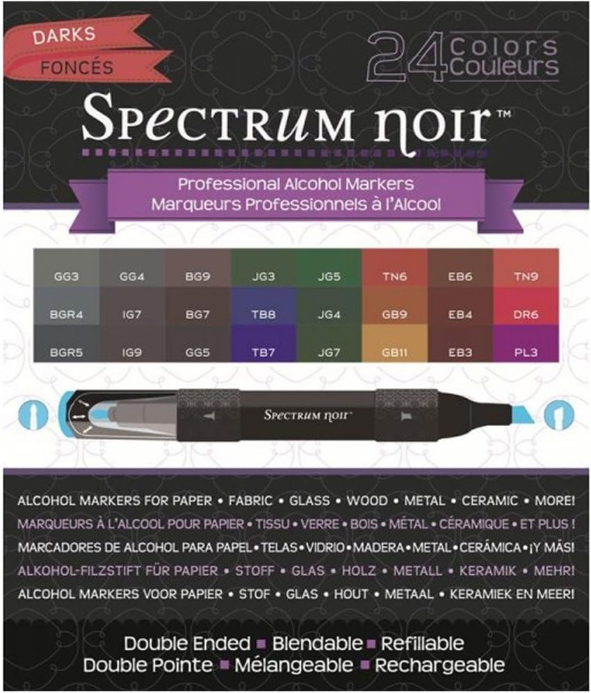 Amazon.com: Spectrum Noir Pen Set Darks 24 pc.