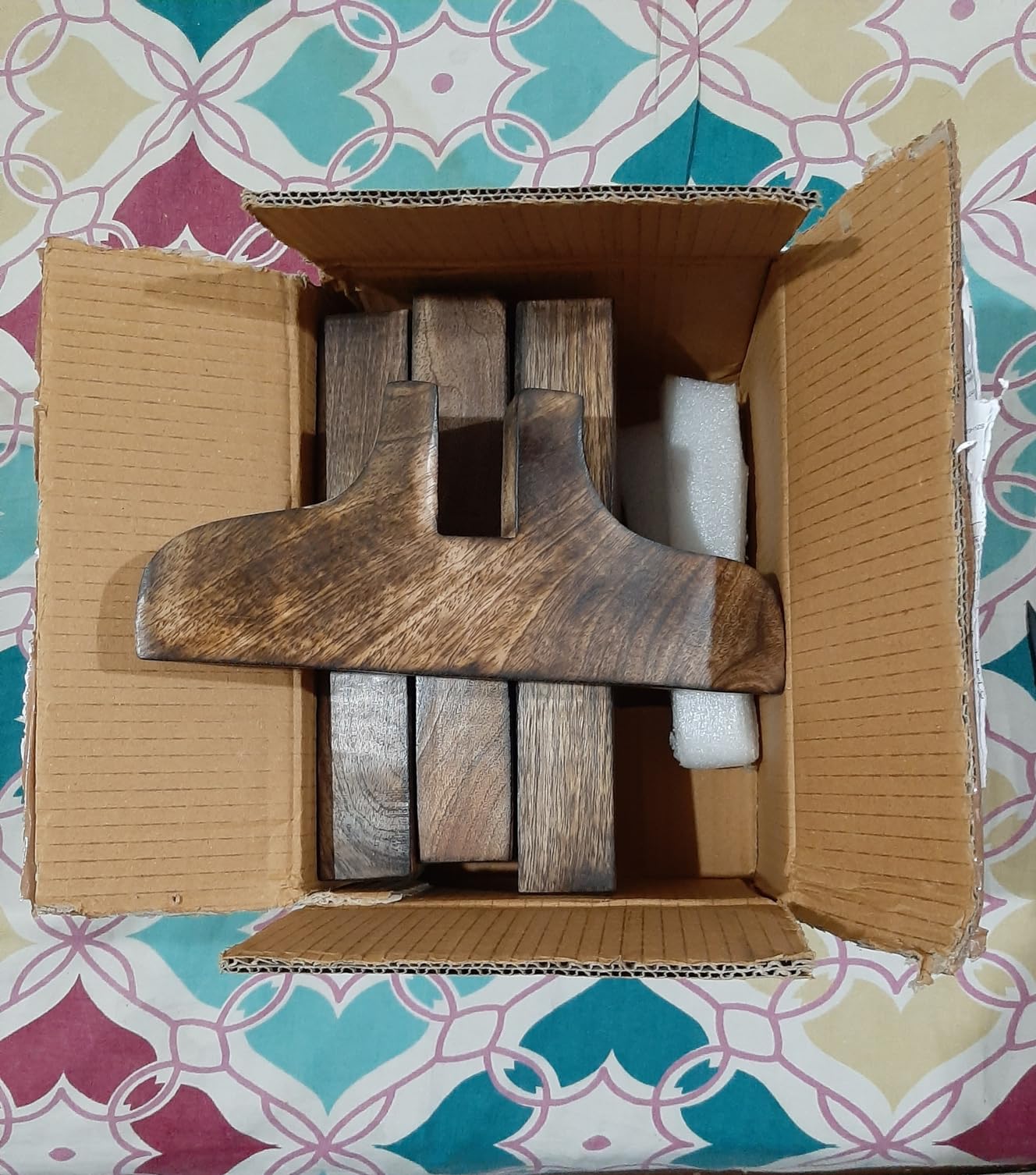 Home & Goods International Wooden Standard Partition Stand/Partition ...