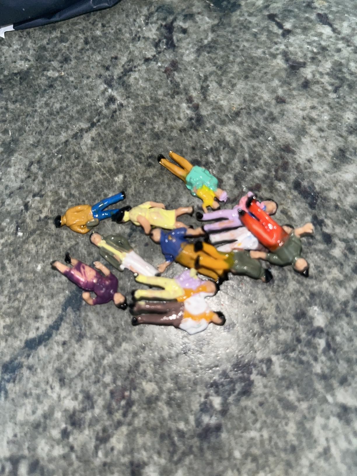 croch 100pcs 1:87 HO Scale Painted Figures Standing People Assorted ...