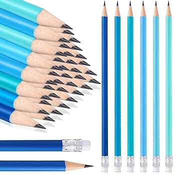 7 Lead Pencil Refill Zhanmai 36 Pieces Blue Pencils Checking Pencils ...