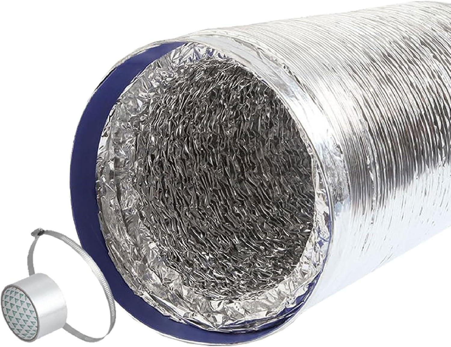 GeRRiT Vent Duct 150cm/5Ft Aluminium Flexible Fan Ducting,Stretch Long ...