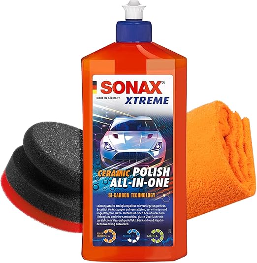 detailmate Politur Bundle - SONAX Ceramic Polish All-in-One 0,5L + Garage Freaks ...