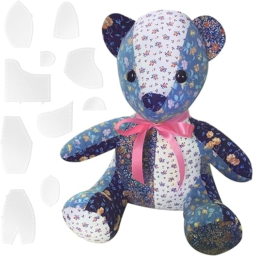 Amazon.com : 10 PCS Memory Bear Template Ruler Set — Memory Bear ...