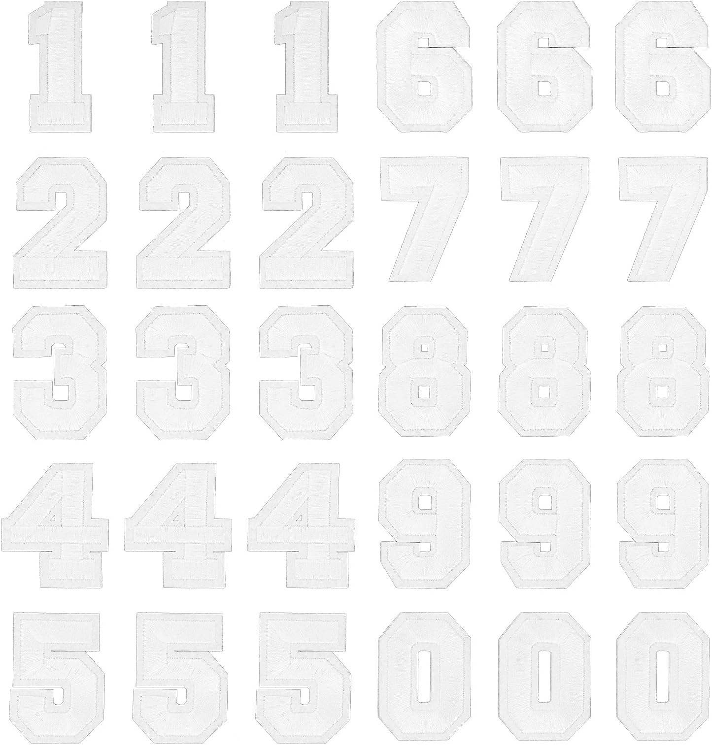 Amazon.com: 40PCS Number Patches, Iron-On-Numbers Patches Number Patch ...