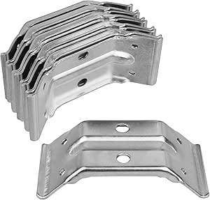 OTTFF 10 Pcs 2⅛ x 4½ In Surface Mount Corner Bracket for Table Aprons ...