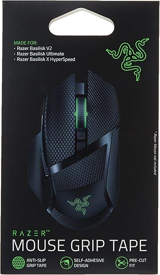 Razer Mouse Grip Tape - for Razer Basilisk Ultimate/Basilisk V2 ...