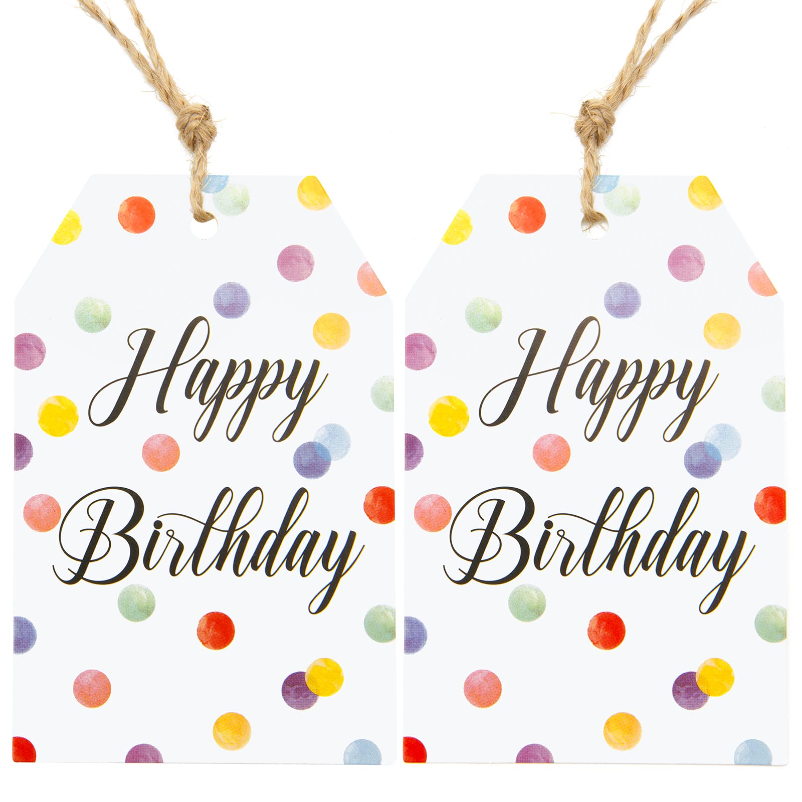 Amazon.com: Anwyll Happy Birthday Gift Tags, 50Pcs Happy Birthday Gift ...