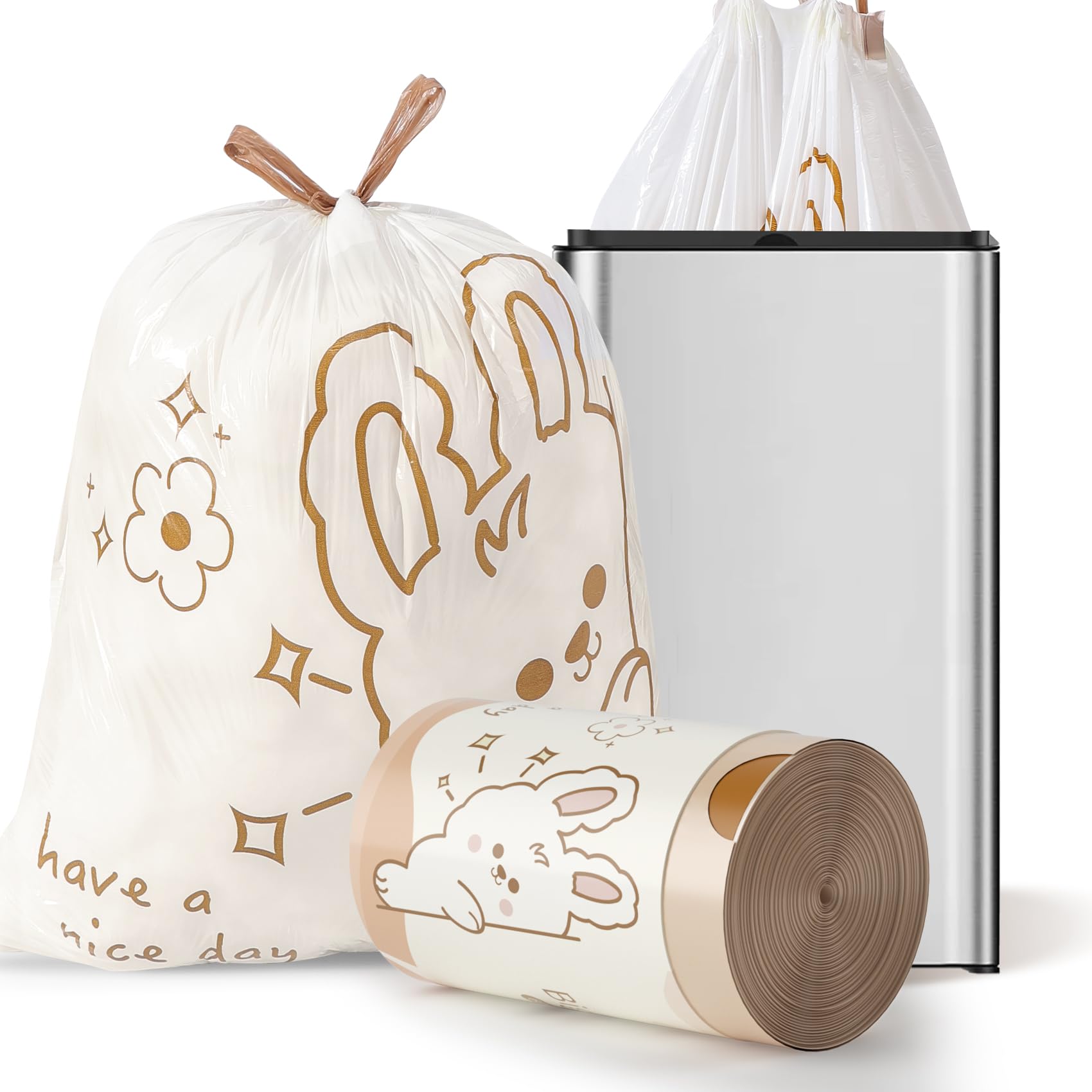 Amazon.com: 13 Gallon Strong Tall Kitchen Trash Bags, Large Garbage ...