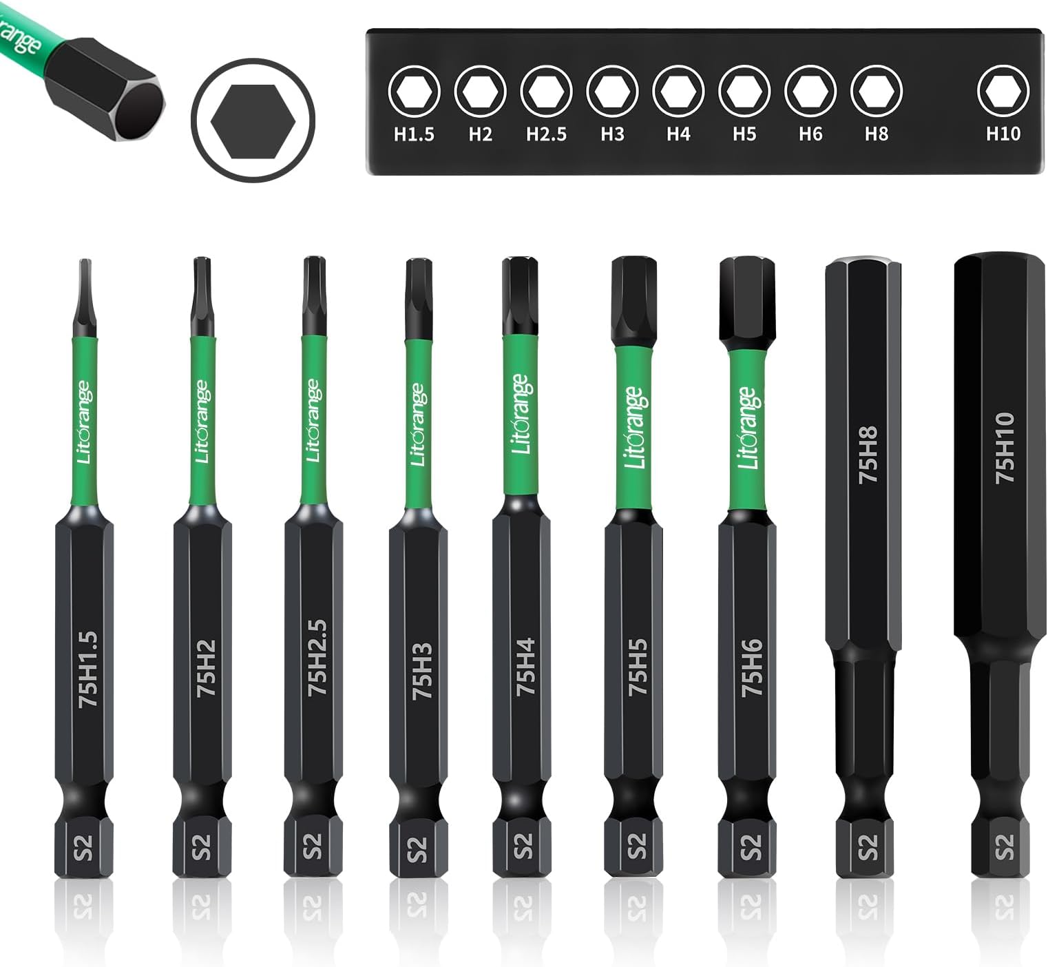 C.K Schraubendreher Bit Set | Sechskant | Hexagon | 8-teilig | 25 mm ...