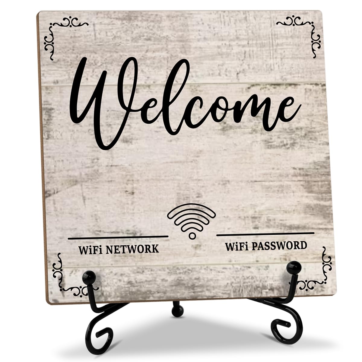 Amazon.com: Wifi Password Sign for Home Office Decor Wood Sign with ...