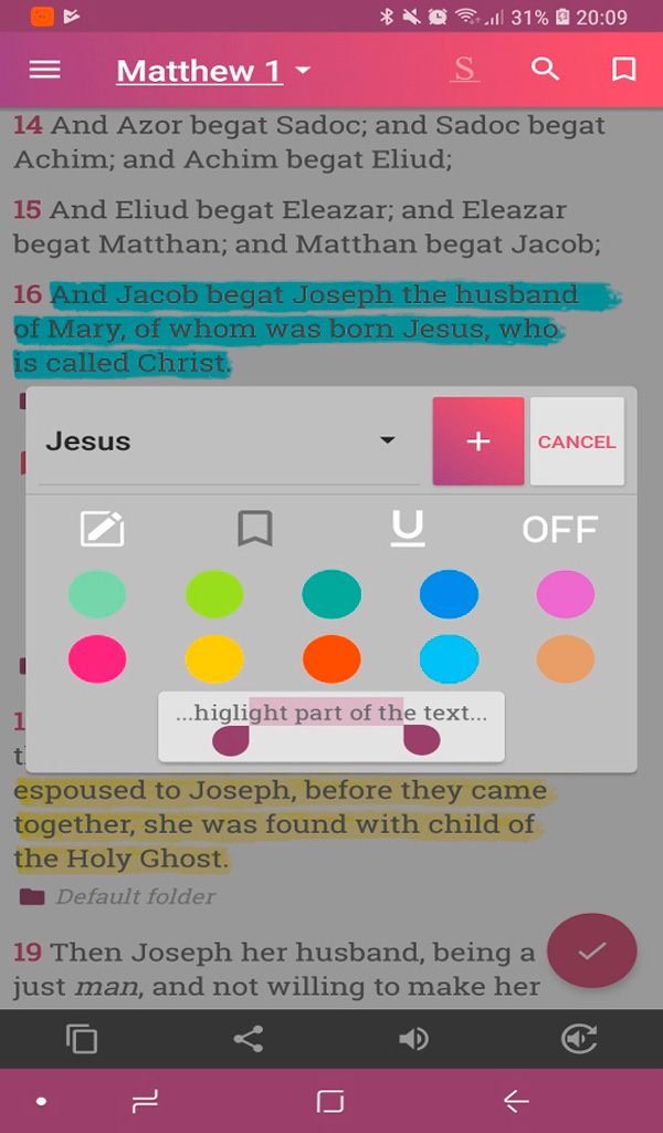 Bible with Strongs Exhaustive Concordance - App on Amazon Appstore