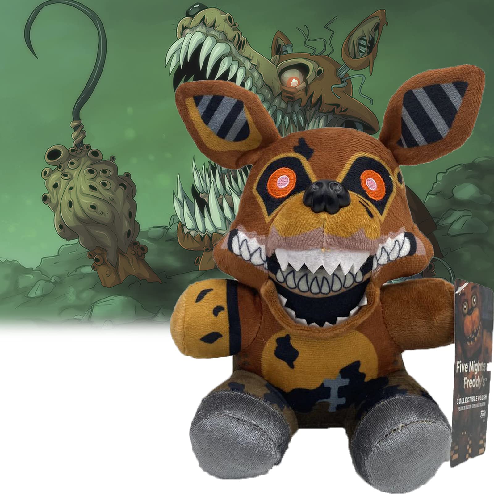 Tythghp 18cm 7 1in Fnaf Plush Twisted Foxy Fnaf Twisted | Desertcart ...