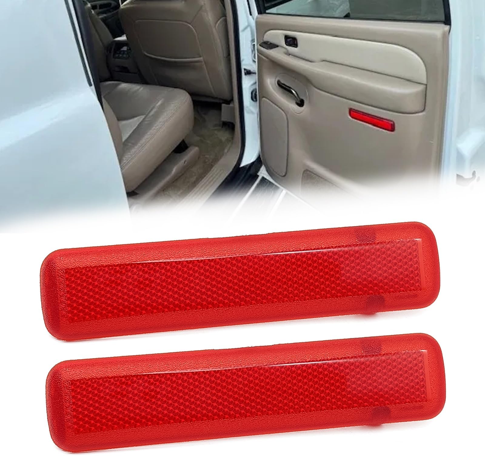 Amazon.com: 1 Pair Rear Left Driver and Right Passenger Side Door Red ...