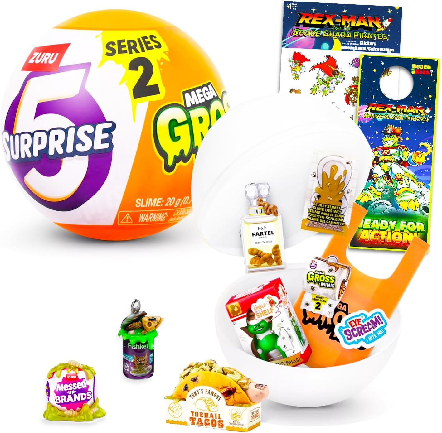 Amazon.com: Zuru 5 Surprise Mini Brands Mega Gross Minis Mystery Set ...