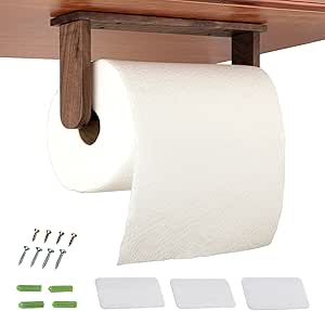 Amazon.com - Wood-Paper-Towel-Holder-Under-Cabinet-Kitchen-Handmade ...