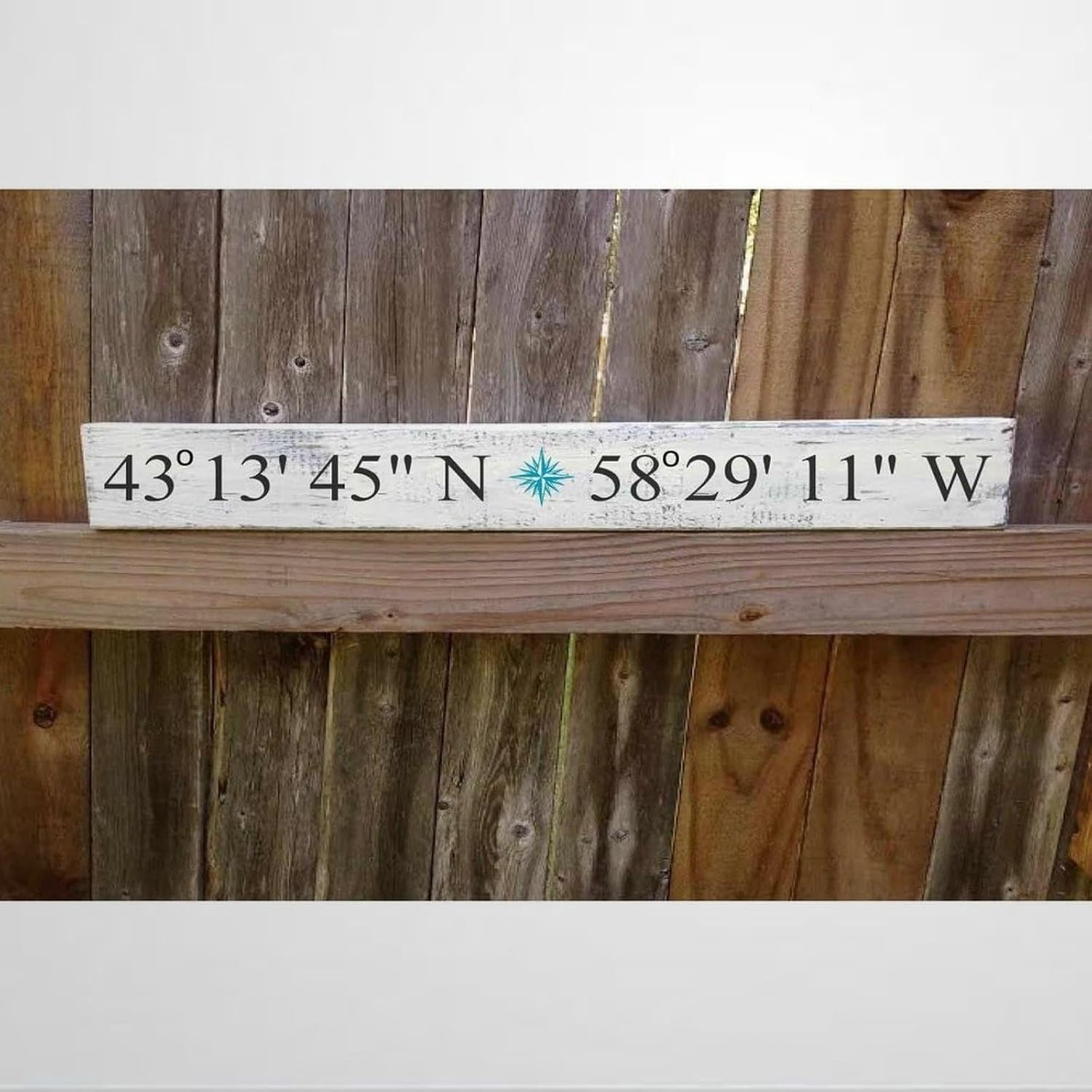 Amazon.com: UFunhome GPS Coordinates Gift Latitude Longitude Wood Sign ...