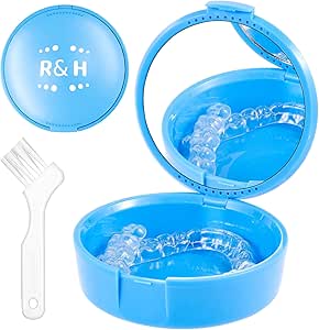 Amazon.com: Retainer Case, Slim Aligner Case with Mirror, Compatible ...